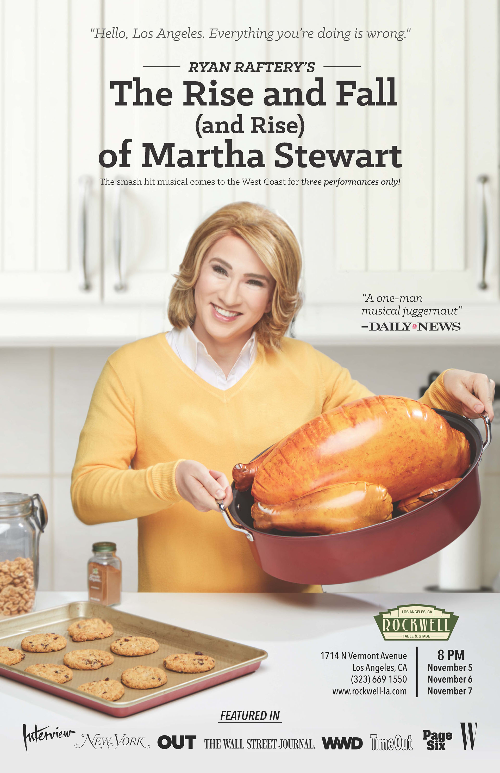 Scratching a niche: Ryan Raftery as Martha Stewart • Jim Gladstone